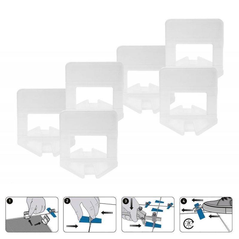 Lantelme pull tabs 250 pieces 1 mm joint width Tile laying aid